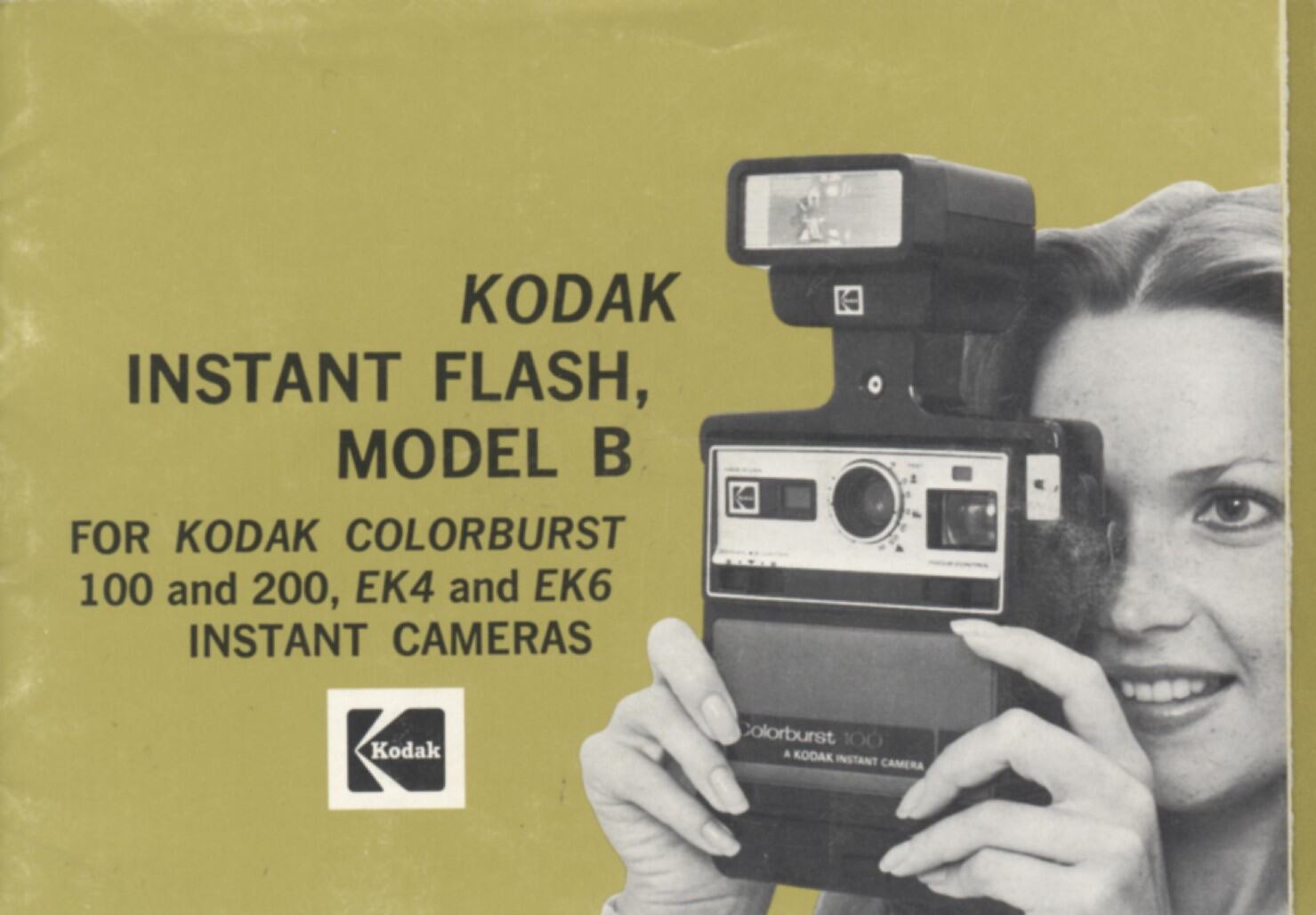 Instruction Booklet - Eastman Kodak, 'Kodak Instant Flash, Model B', 1979