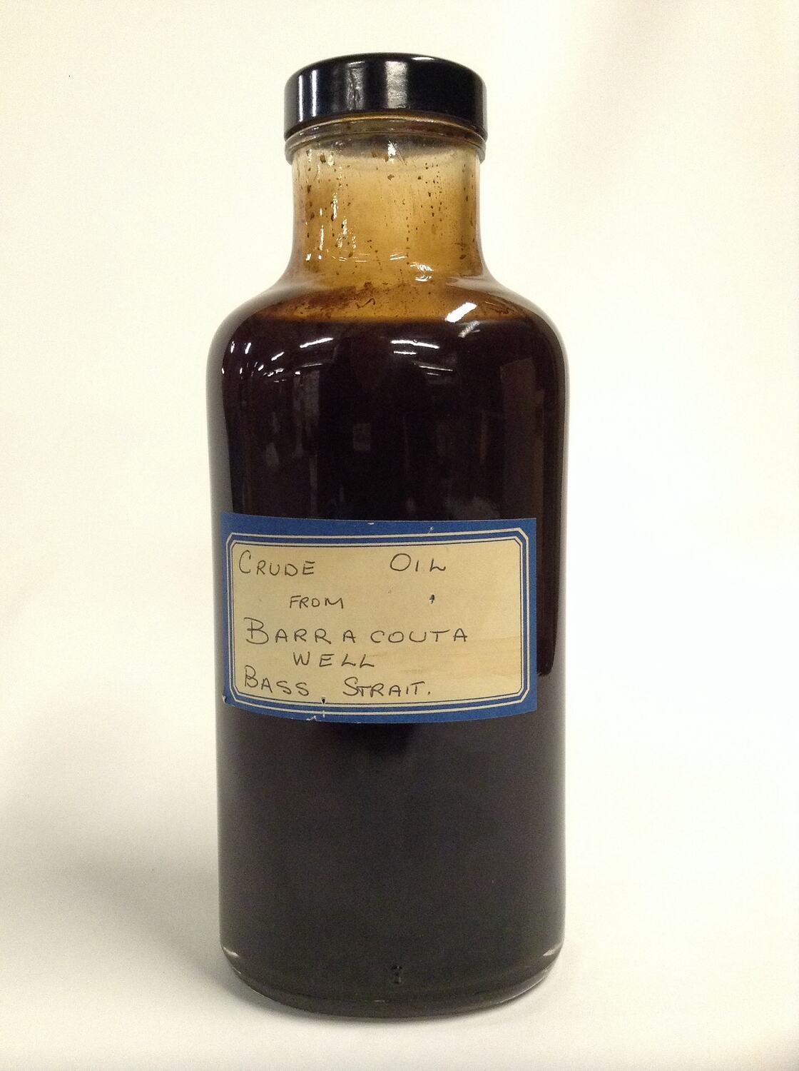 Crude Oil Sample - Barracouta Well, Bass Strait, Australia, circa 1965-1969