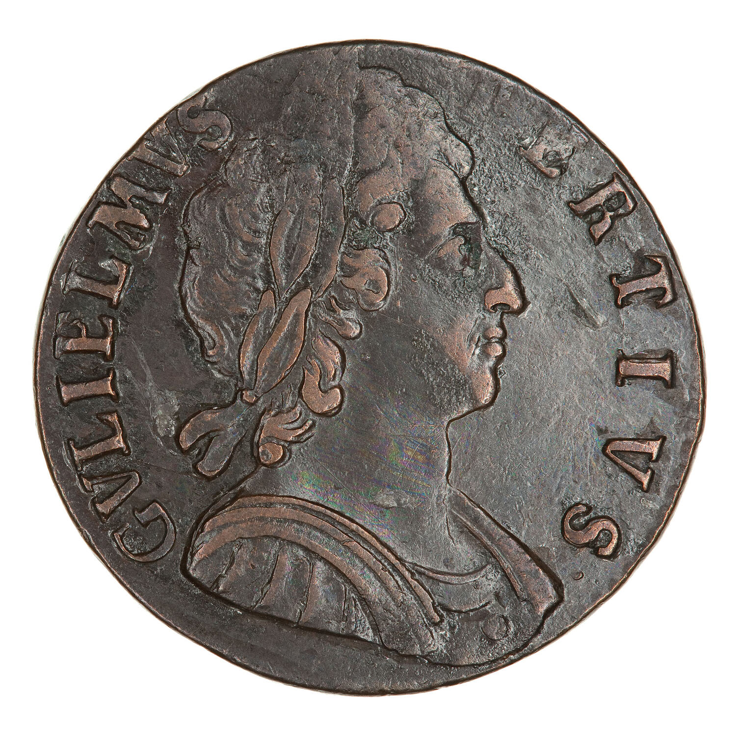 Coin - Halfpenny, William III, England, Great Britain, 1695-1698