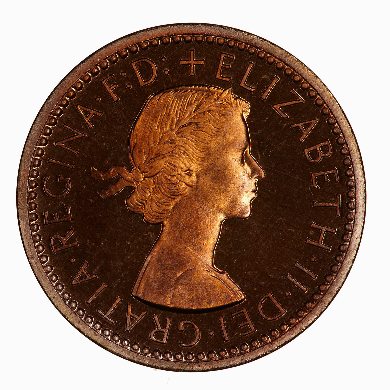 Proof Coin - Farthing, Elizabeth II, Great Britain, 1954