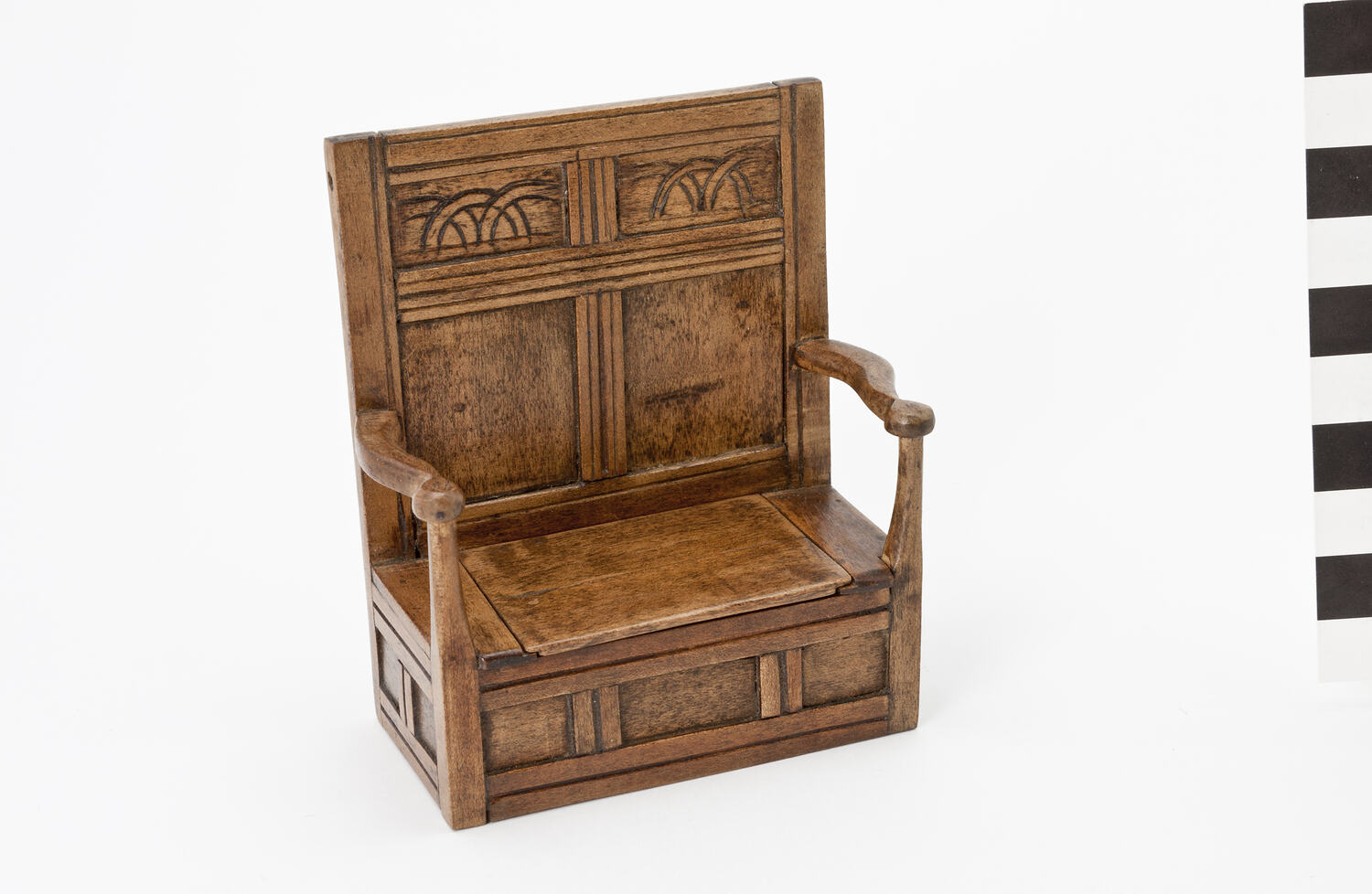 Bench Seat - Servants' Hall, Dolls' House, 'Pendle Hall', 1940s