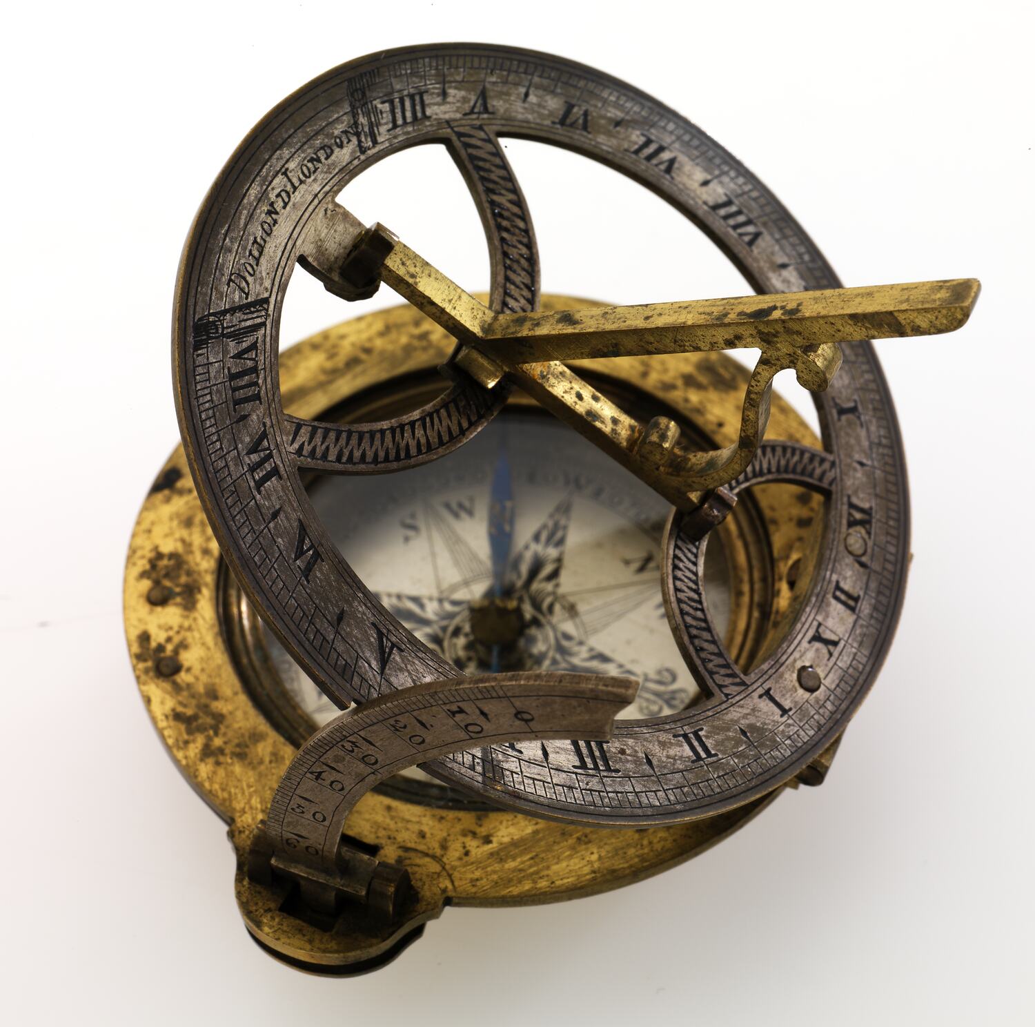 Pocket Compass Sundial - George Bass, circa 1790