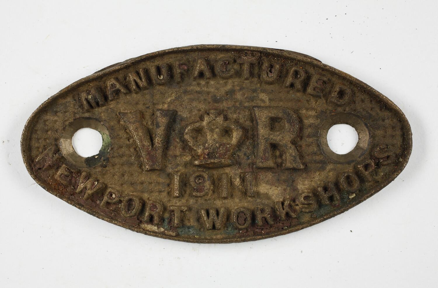 Rollingstock Builder's Plate - Victorian Railways, Newport Workshops, 1911