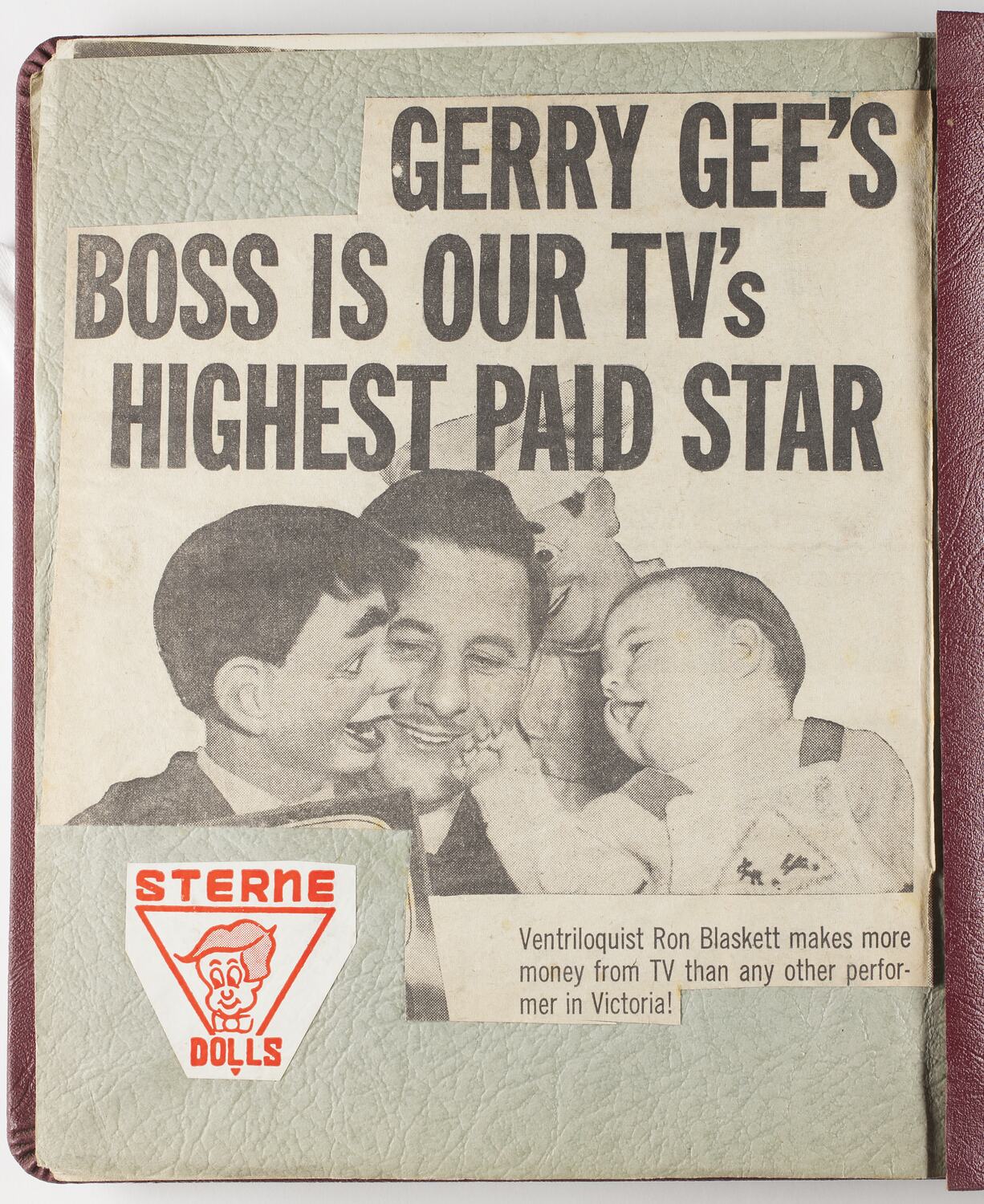 Newspaper Cutting - 'Gerry Gee's Boss is our TV's Highest Paid Star ...