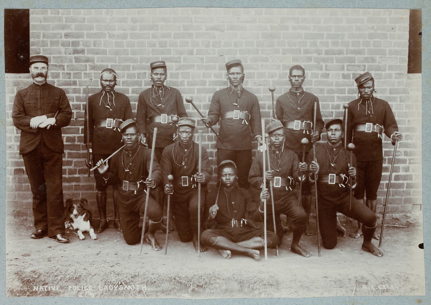 Photograph - 'Native Police, Ladysmith', South Africa, circa 1902