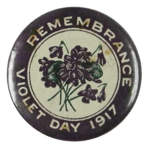 Badge - 'Remembrance', Violet Day, World War I, 1917