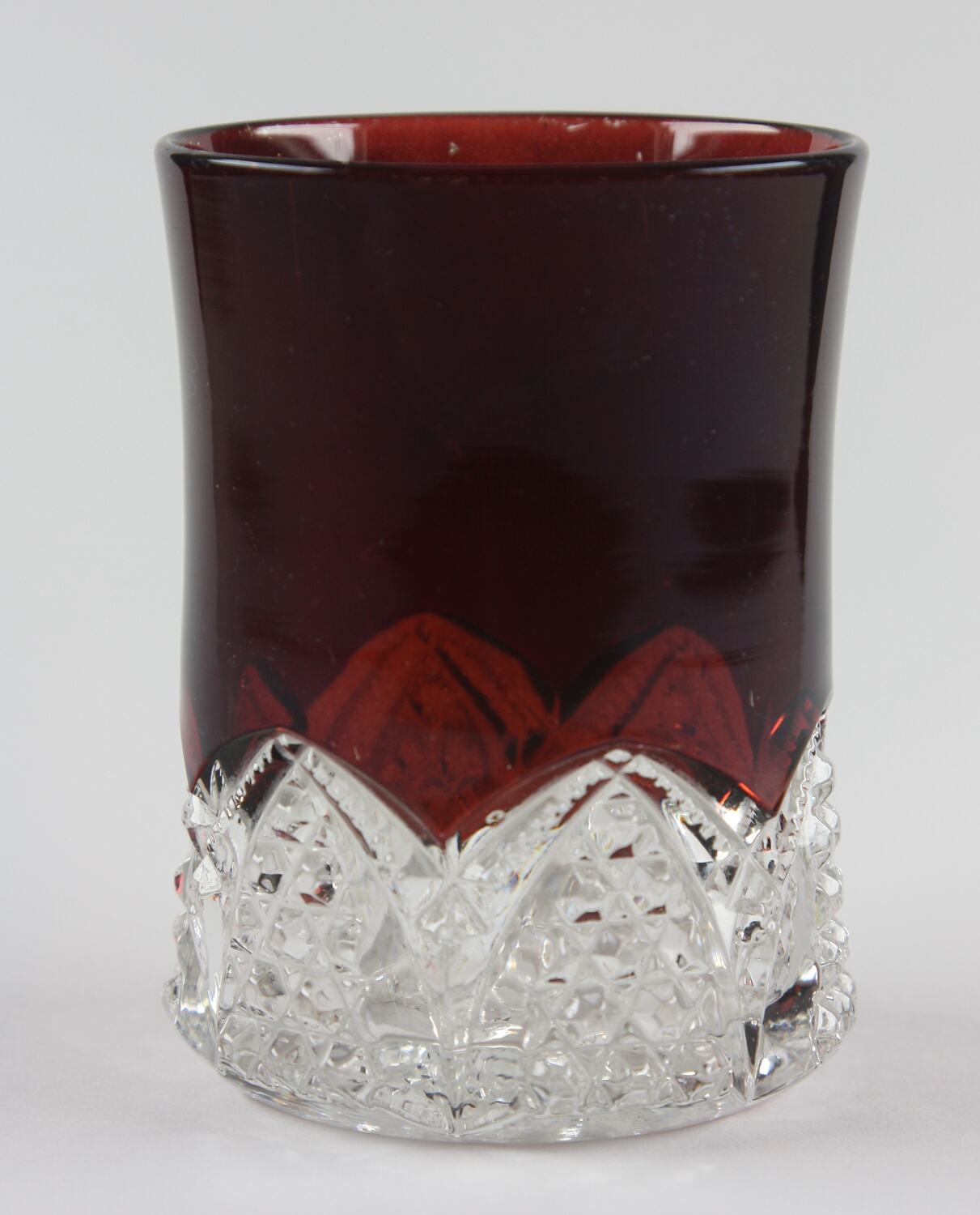 Tumbler - Ruby Flash, Glass, Melbourne Centennial Exhibition, 1888