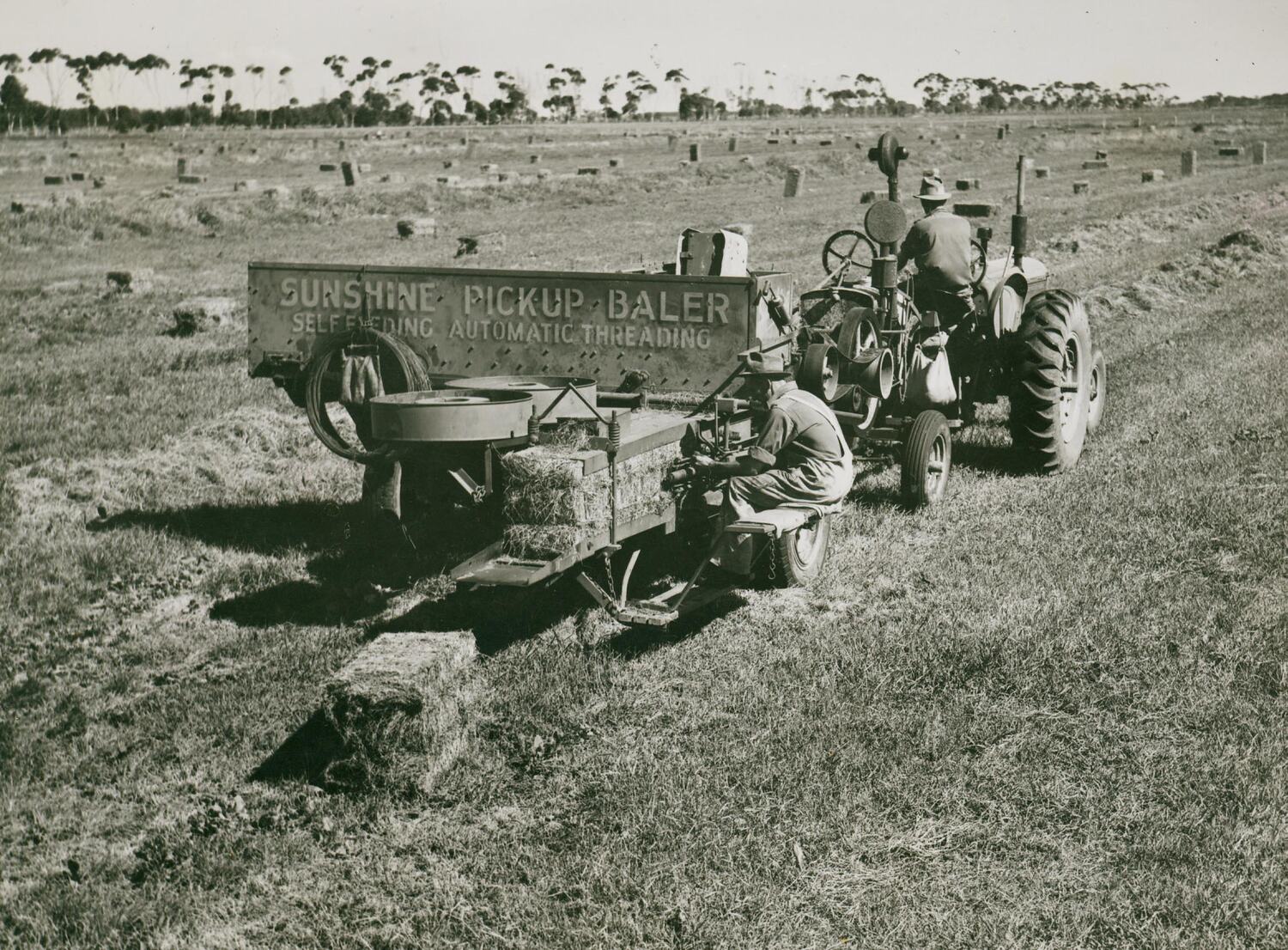 Photograph - Sunshine, Engine Functioned Pickup Baler, 1946