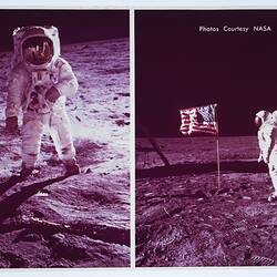 Transparency - Kodak Colorama, 'Apollo 11 Triptych', Moon Walk, 1960s-1980s