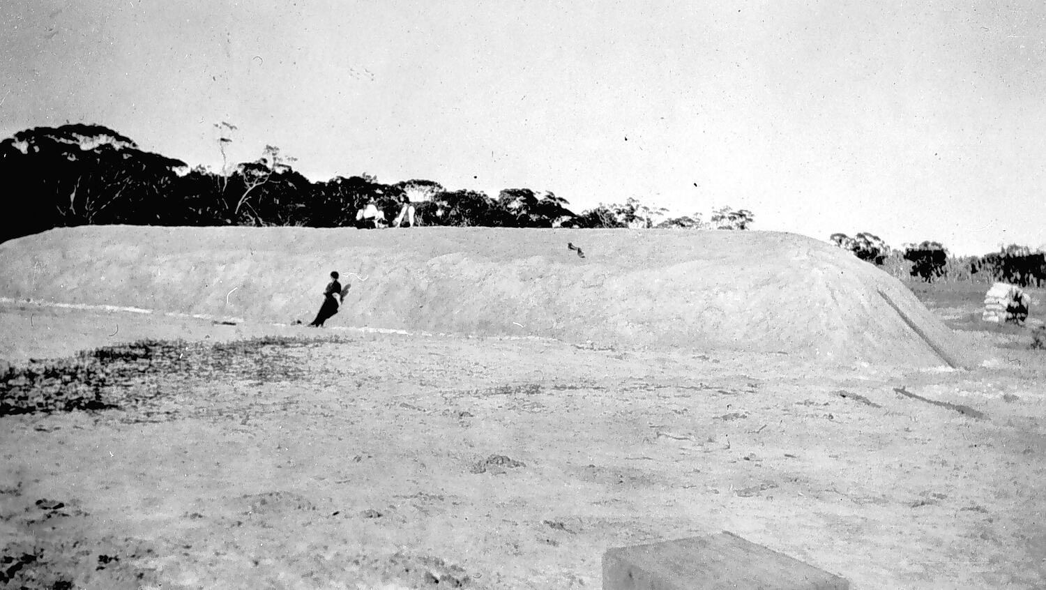 Negative - Pink Lakes, via Underbool, Victoria, circa 1925