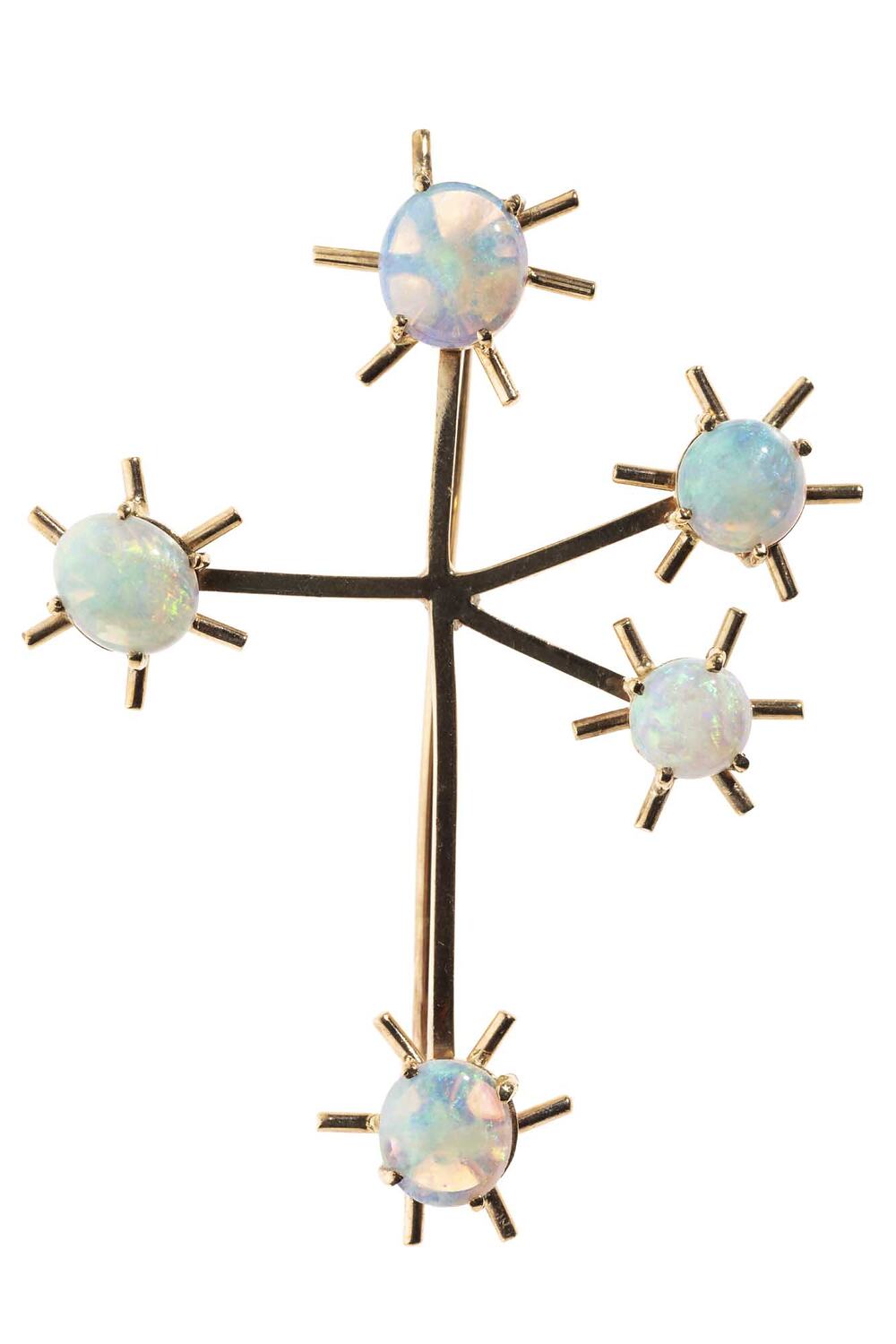Brooch - Southern Cross Design, Opal & Gold, William Dunkling ...
