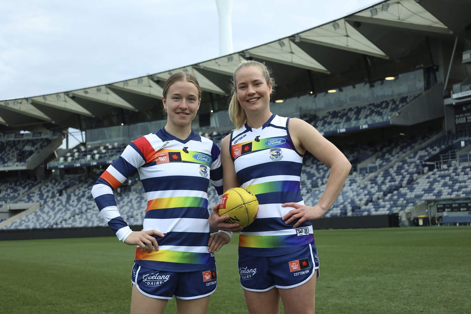 Digital Photograph - Mikayla Bowen & Annabel Johnson, Geelong Football ...