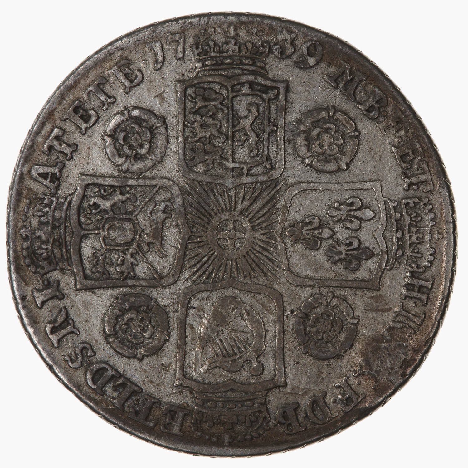 Coin - Shilling, George II, Great Britain, 1739