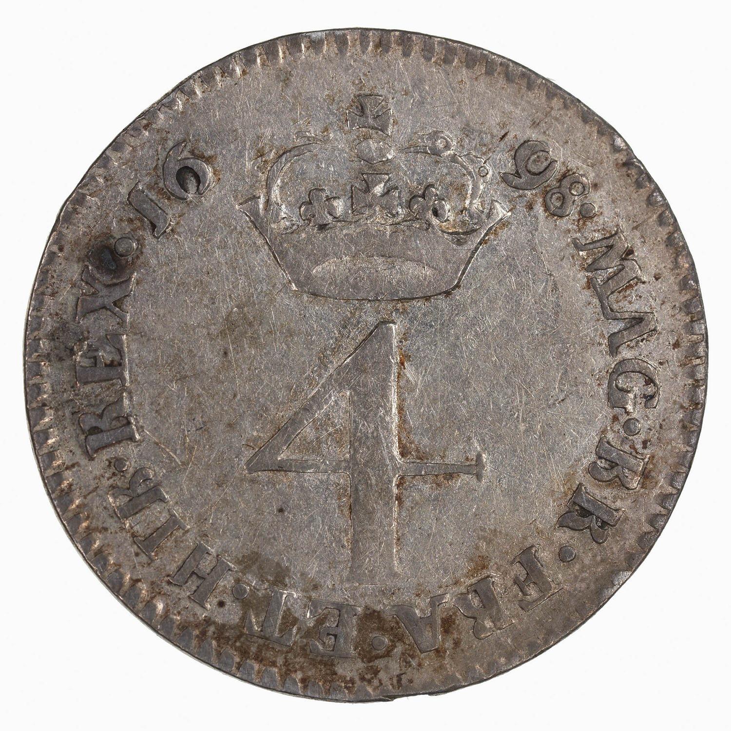 Coin - Groat, William III, England, Great Britain, 1698