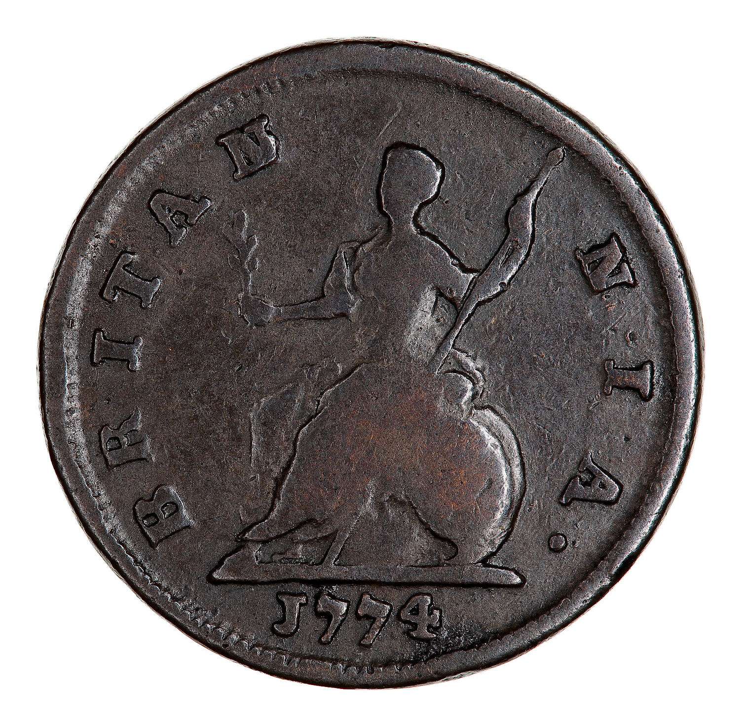 Coin - Farthing, George III, Great Britain, 1774
