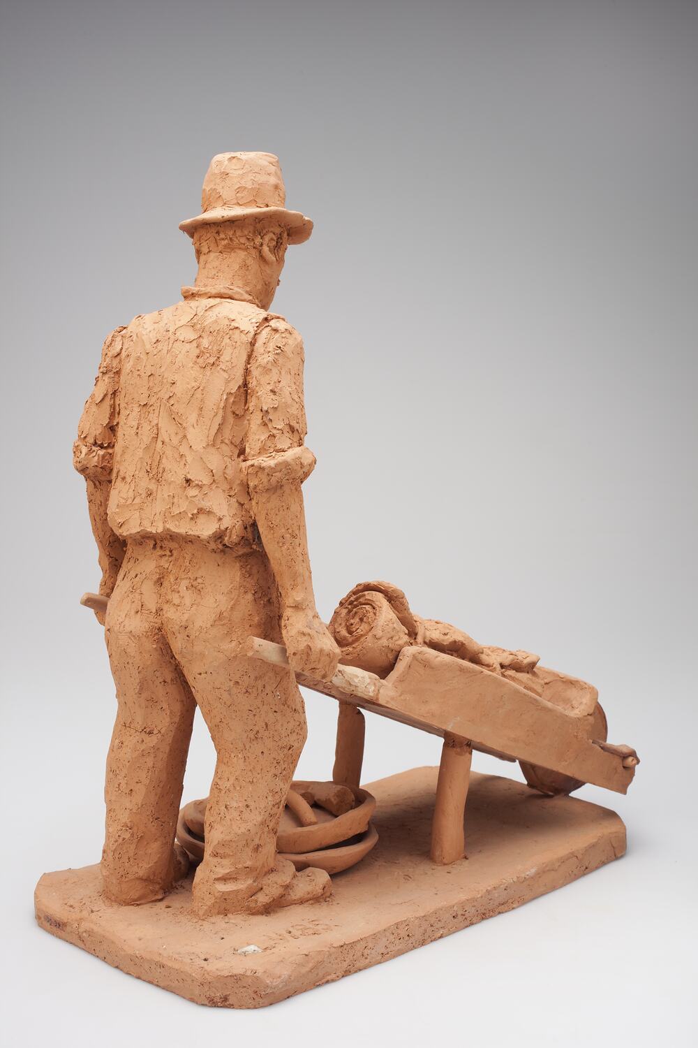 Sculpture - 'The Barrow Man', Mr. Leon Wolowski, Clay, 1985