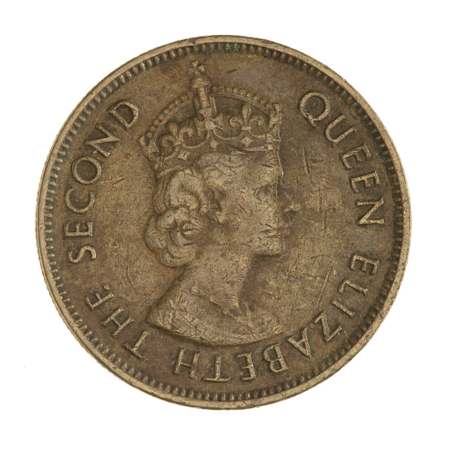 Coin - 10 Cents, Hong Kong, 1975