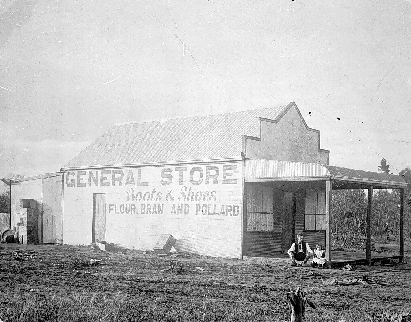 Negative - General Store, Murrayville, Victoria, circa 1911