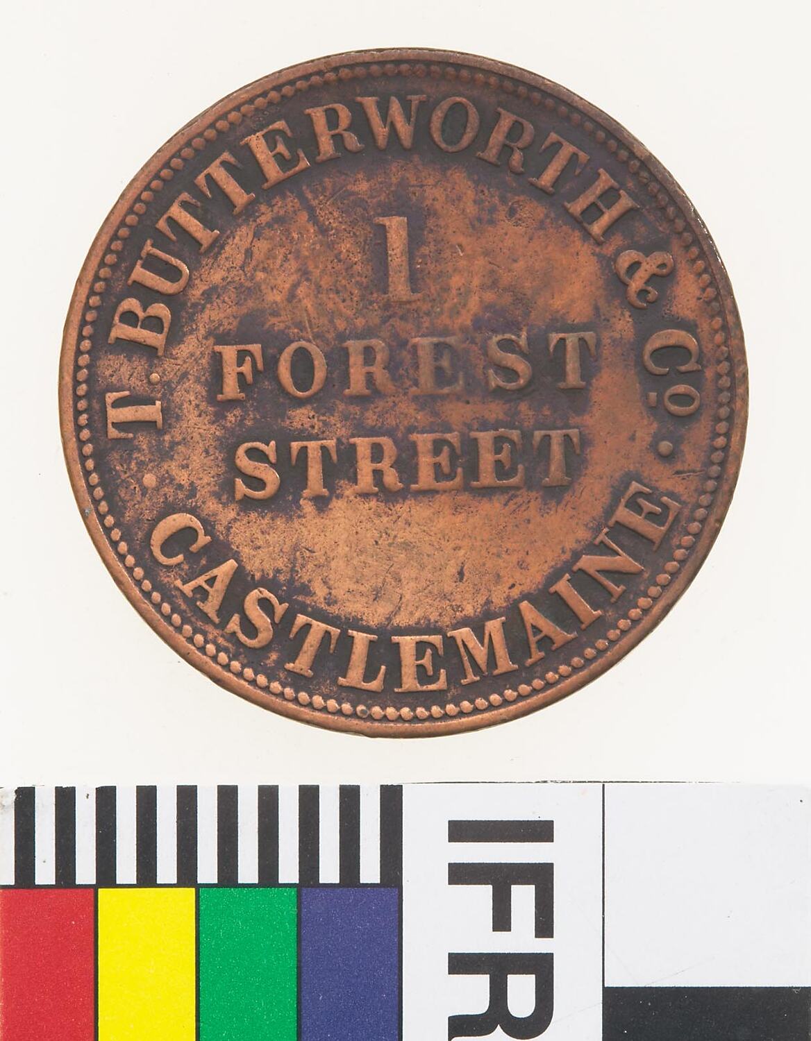 Token - 1 Penny, T. Butterworth & Co, Drapers, Grocers & General ...