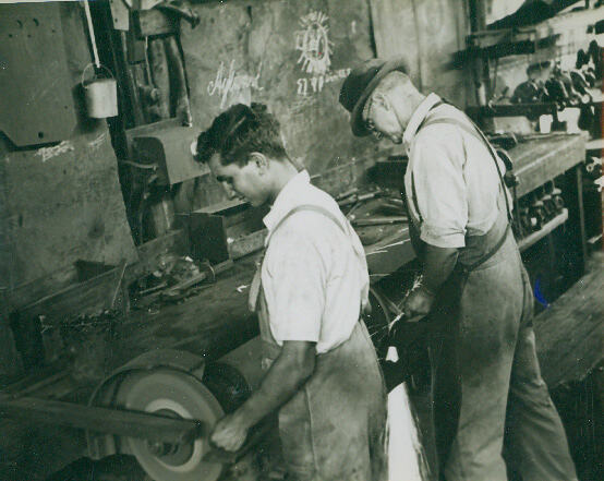 Photograph - Daniel Harvey Pty Ltd, Workmen in Engineering Workshop ...