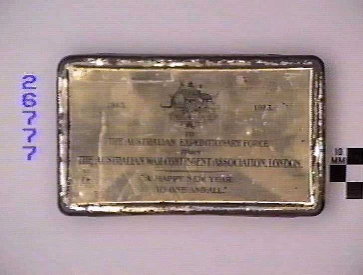 Chocolate - Gift from the Australian War Contingent Association, Fry's ...