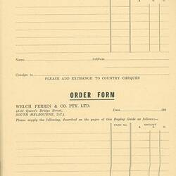 Mail Order Catalogue - Welch Perrin & Co., Primary Producer's Buying ...