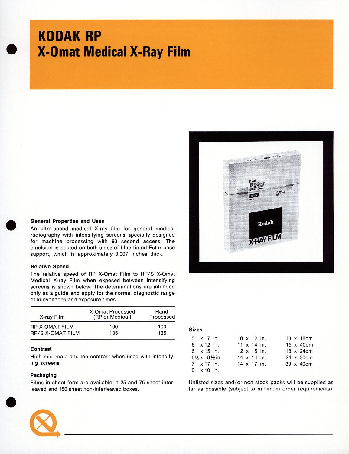 Publicity Flyer - Kodak (Australasia) Pty Ltd, 'Kodak RP X-Omat Medical ...