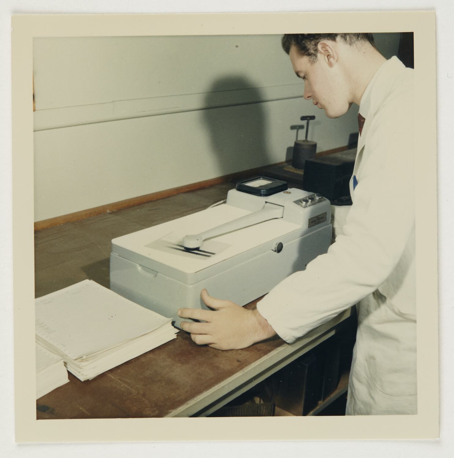 Photograph - Worker Testing Photographic Paper, Kodak Factory, Coburg ...