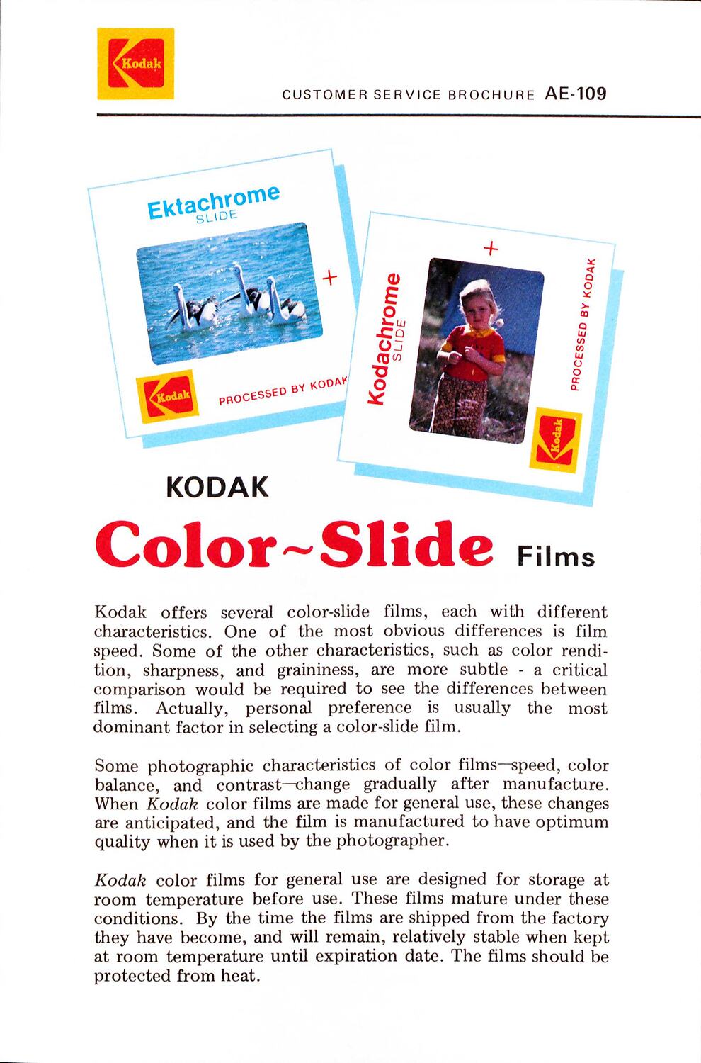 Publicity Leaflet - Kodak Australasia Pty Ltd, Kodak Color Slide Films ...