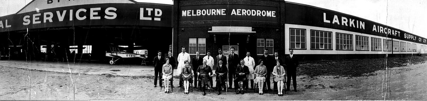 Negative - Larkin Aircraft Supply Co. (LASCO), Coode Island, Victoria, 1928