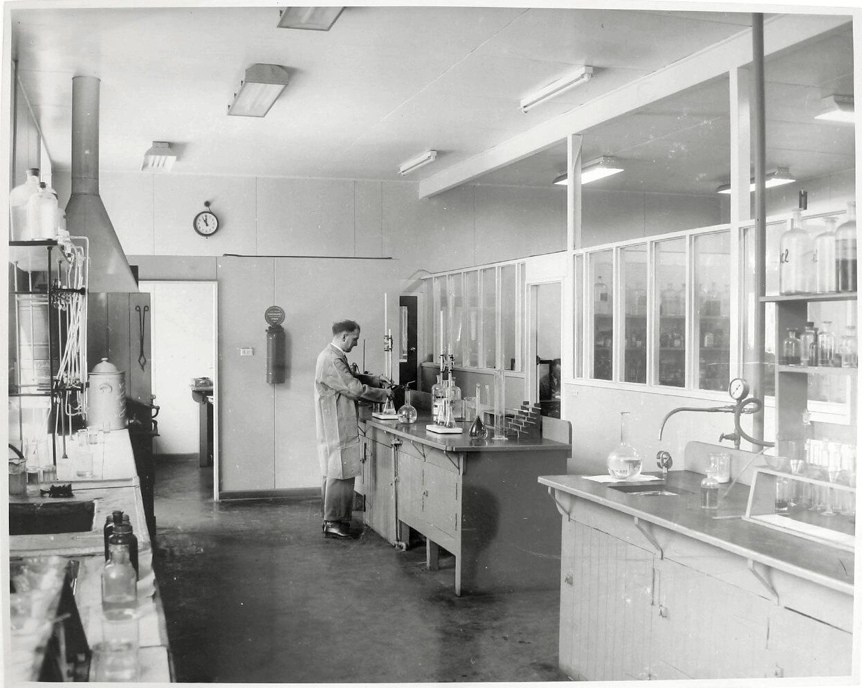Laboratory at Sunshine Harvester Works