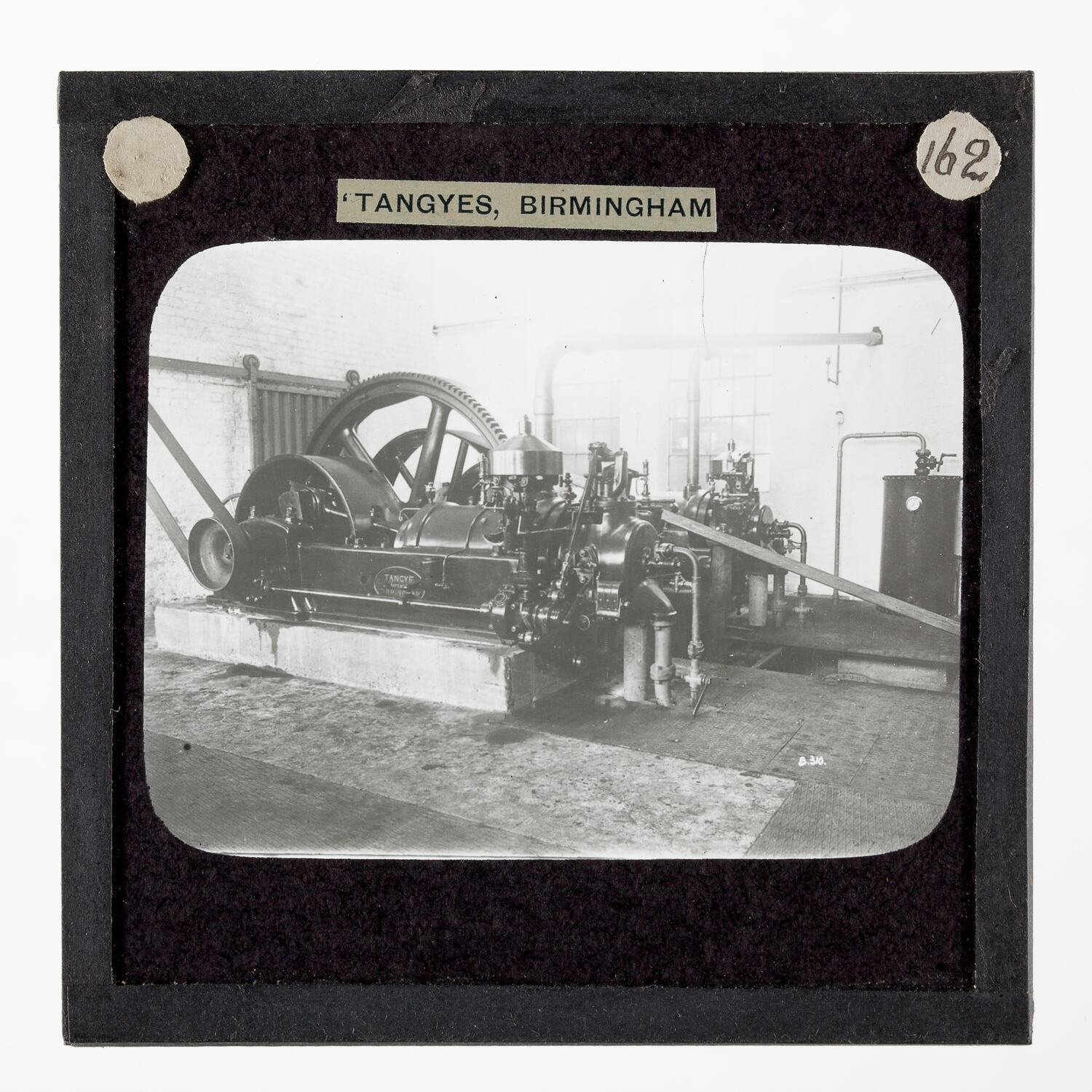 Lantern Slide - Tangyes Ltd, Suction Gas Engine, circa 1910