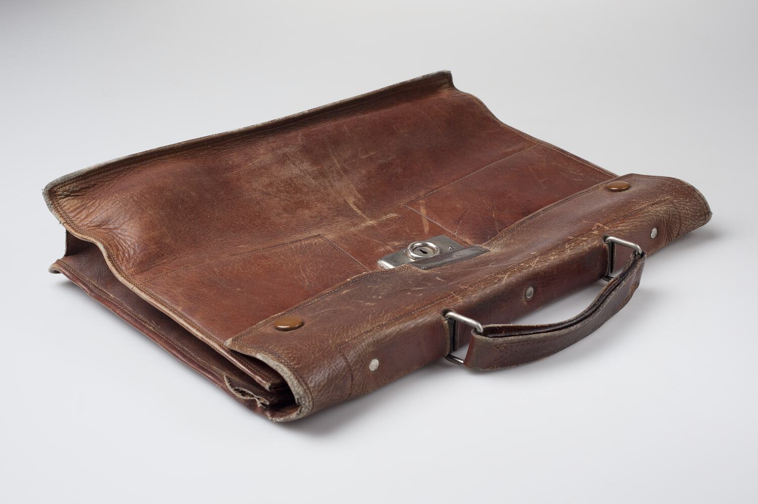 Satchel - Brown Leather, Croatia, circa 1940s