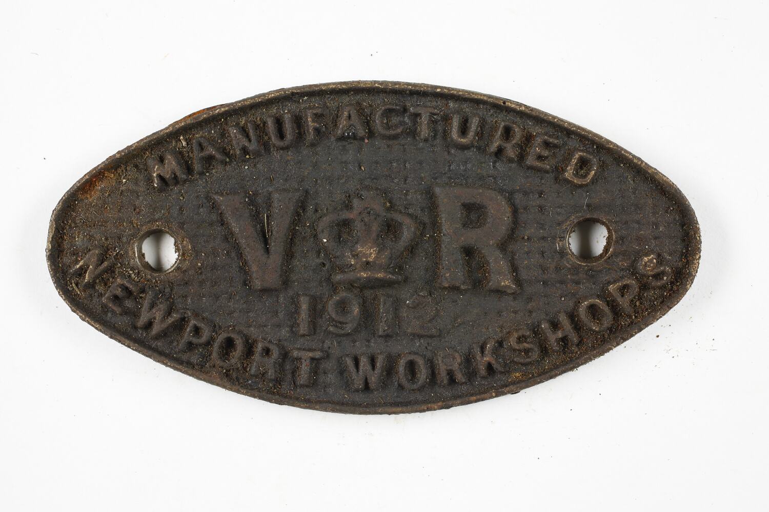 Rollingstock Builder's Plate - Victorian Railways, Newport Workshops, 1912