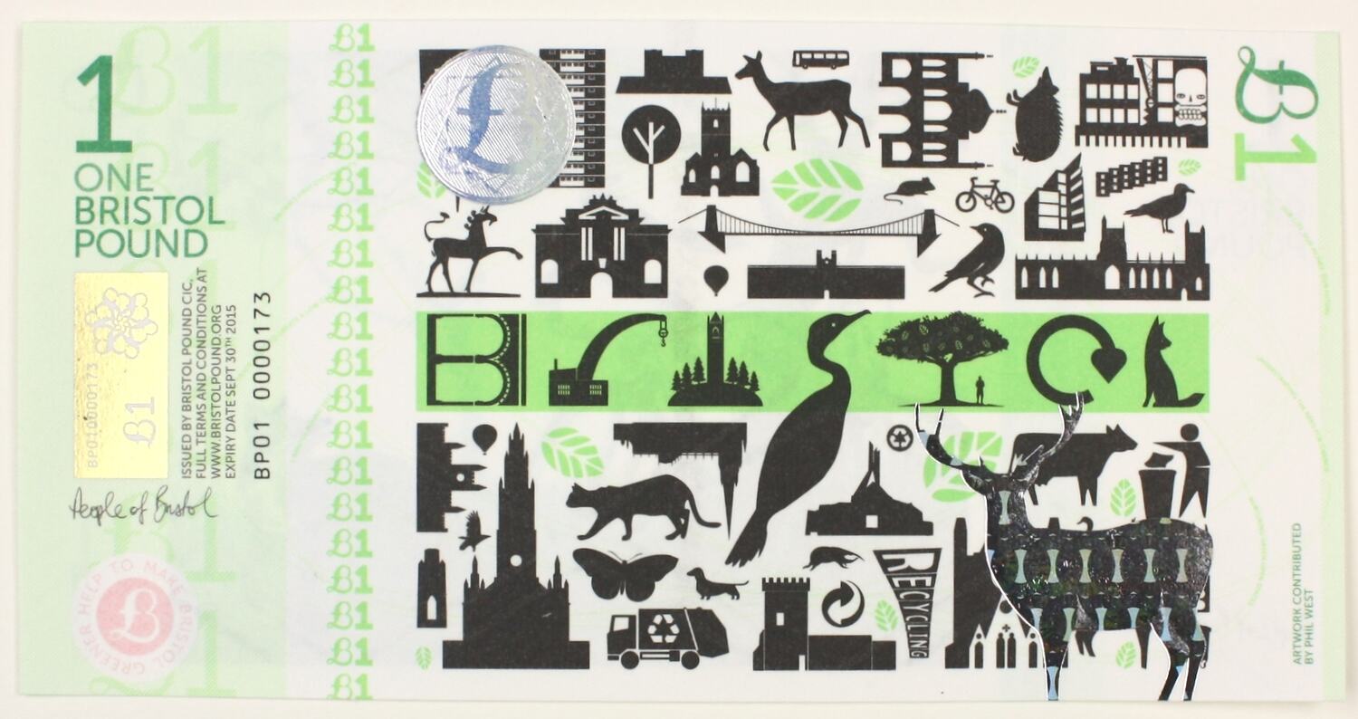 Bank Note - 1 Bristol Pound, Bristol, England, Sep 2012