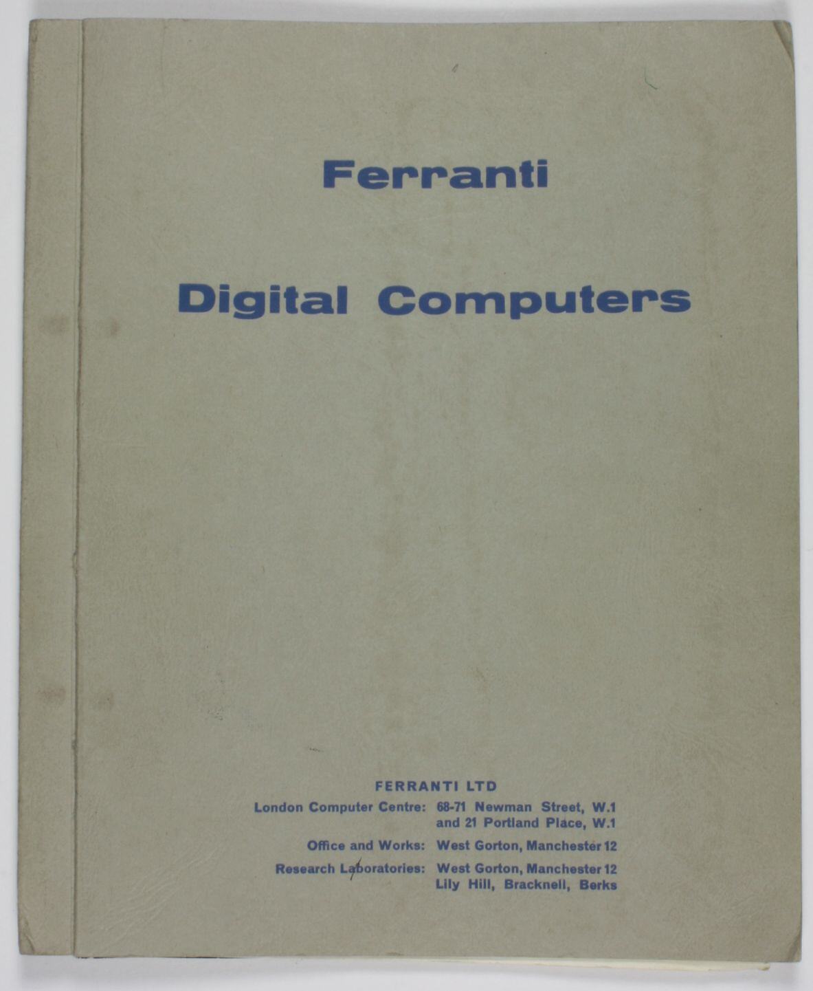 Document - Ferranti, Proposal, Equipment and Services, Sirius Computer ...