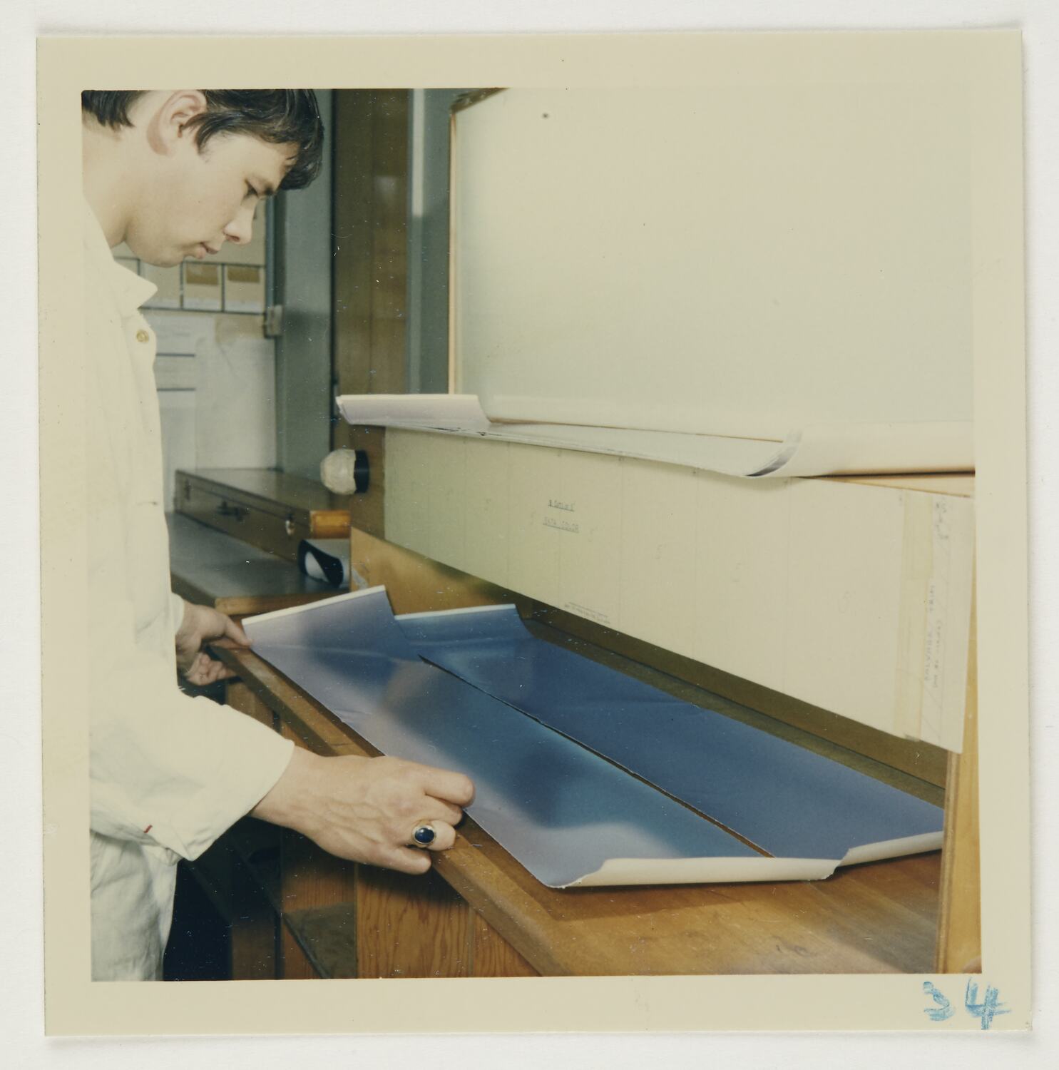 Photograph - Worker With Photostat Paper, Kodak Factory, Coburg, circa ...