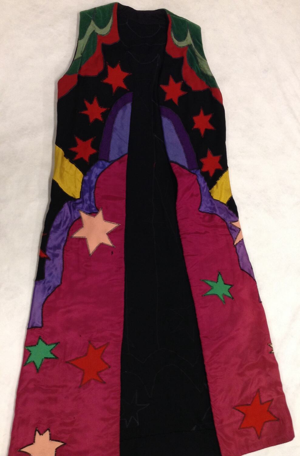 Coat - Jenny Bannister, Sleeveless Maxi, Multicoloured, 1971
