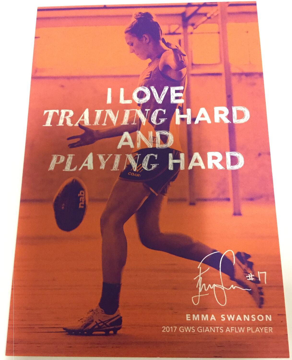 Postcard - Emma Swanson, Greater Western Sydney Football Club, AFL ...