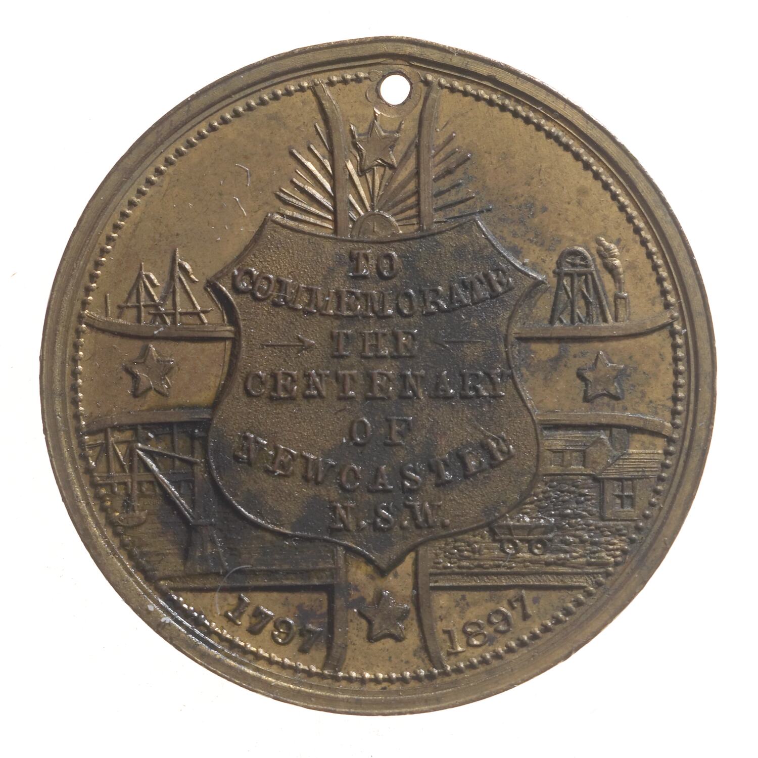 Medal - Centenary of Newcastle, New South Wales, Australia, 1897