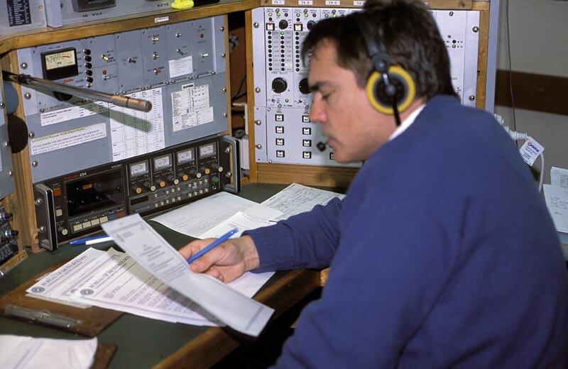 Slide - Operator's Room, Melbourne Coastal Radio Station, Cape Schanck ...