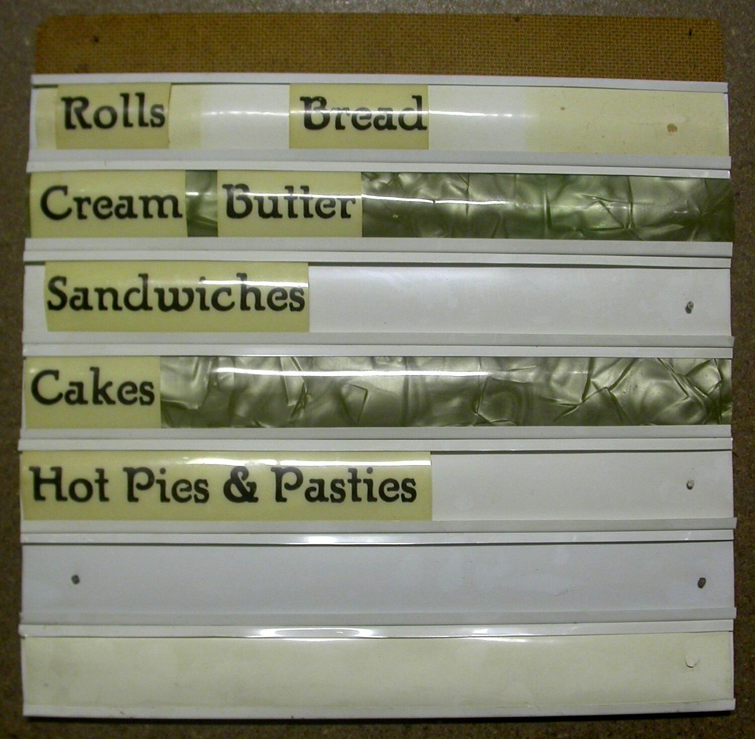 Menu Board - Old Lolly Shop, Carlton North