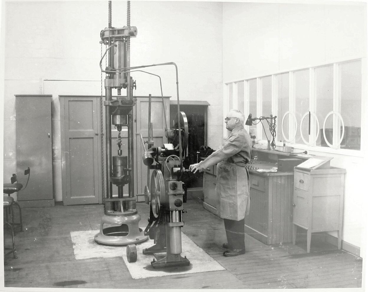 Photograph - H.V McKay Massey Harris, Laboratory with Amsler Testing ...