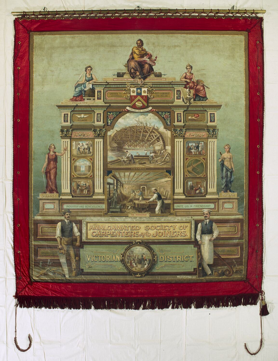 Banner - Amalgamated Society of Carpenters & Joiners, Victorian Branch ...