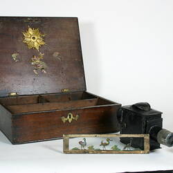 Projector Set - Unknown Manufacturer, Magic Lantern, Toy, late 19th Century