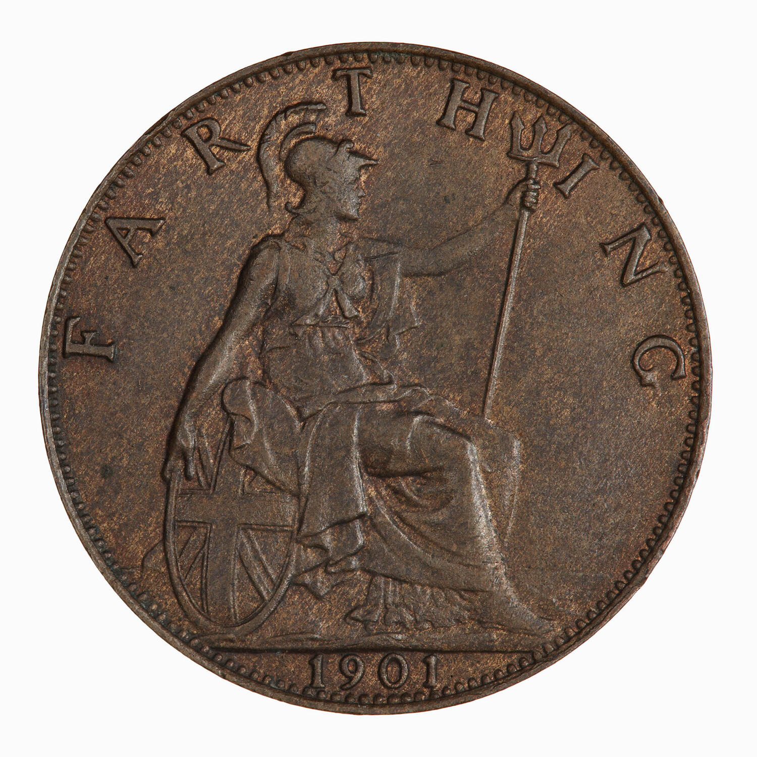 Coin - Farthing, Queen Victoria, Great Britain, 1901