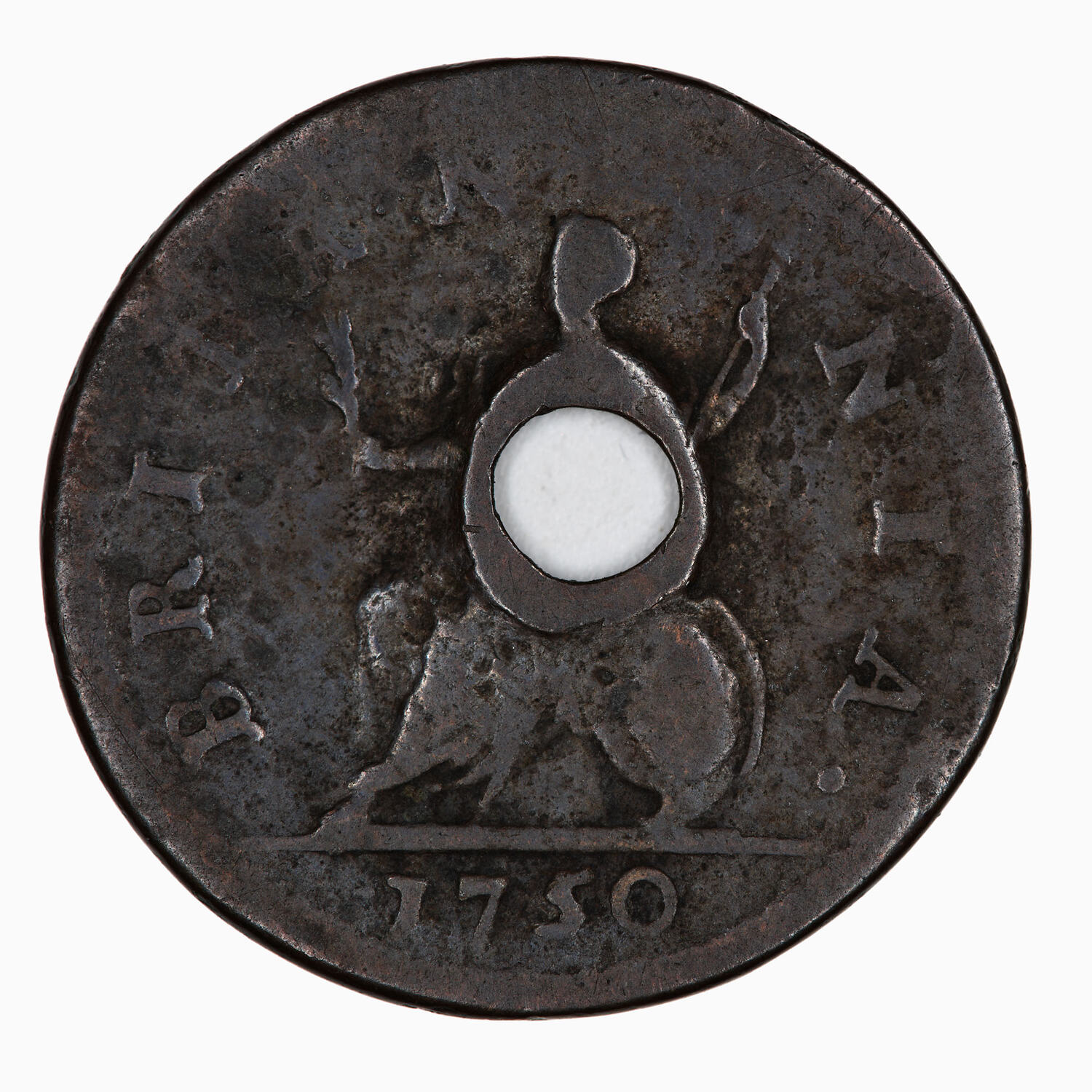 Coin - Farthing, George II, Great Britain, 1750