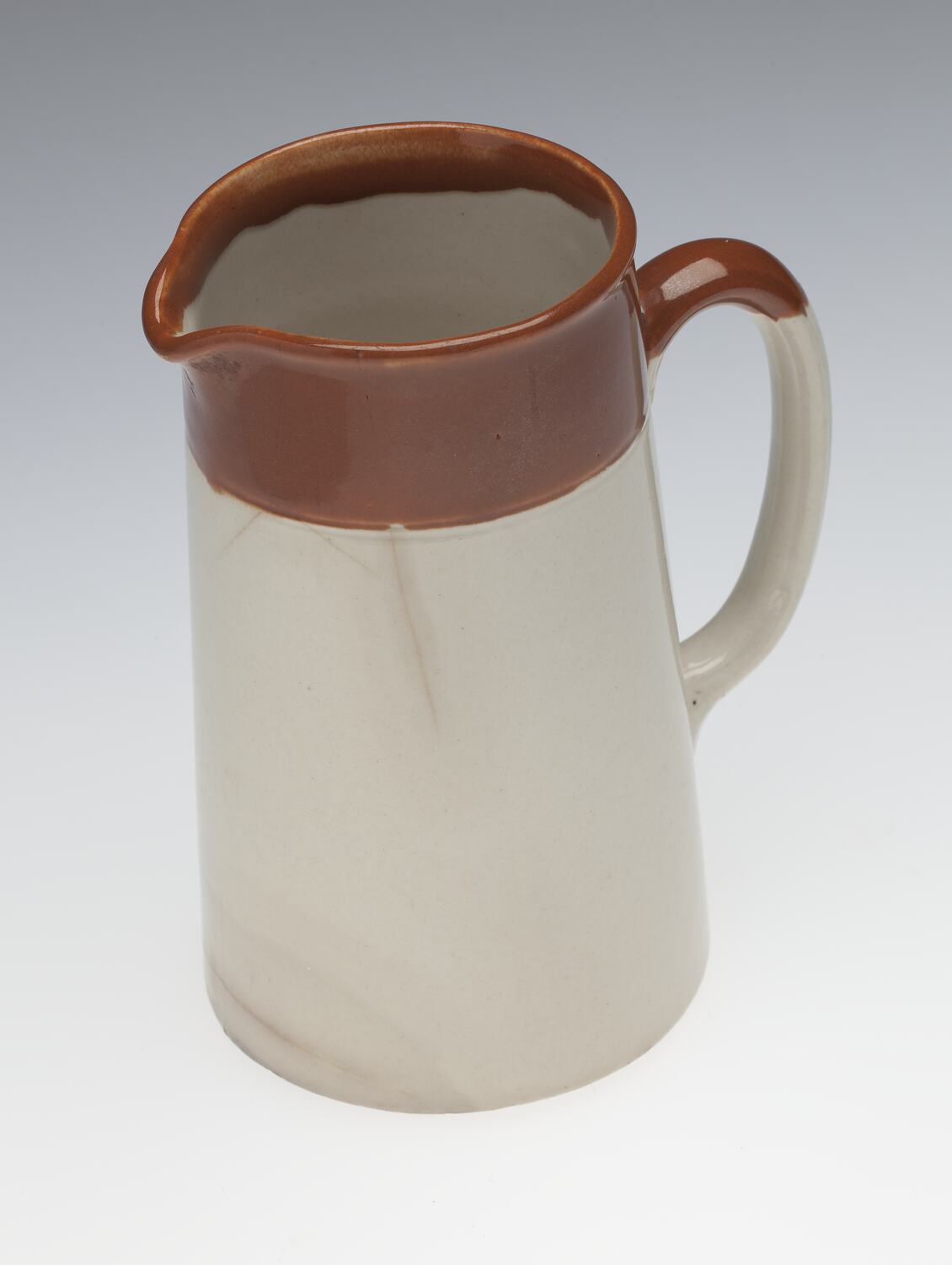 Milk Jug - Beige, Cylindrical, circa 1950s