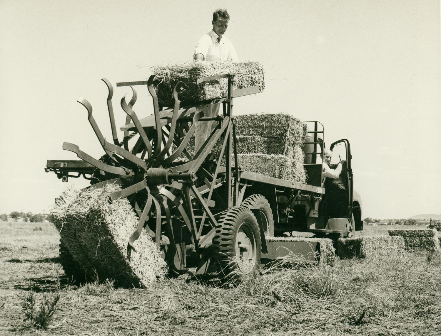 Photograph - Sunshine, Hay Bale Loader, 1965
