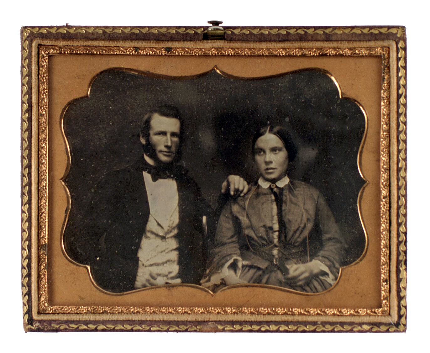 Daguerreotype - Studio Portrait of James Robert Howard & Hortense Eliza ...